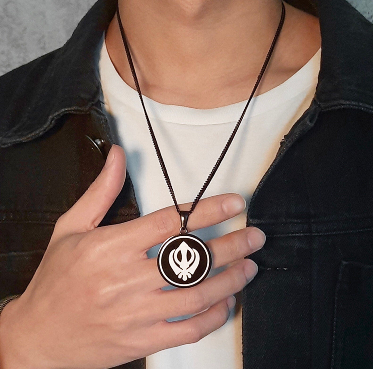 Sikh Khanda Necklace, Stainkess Steel, Sikhism Kirpan, Sword Symbol, T ...